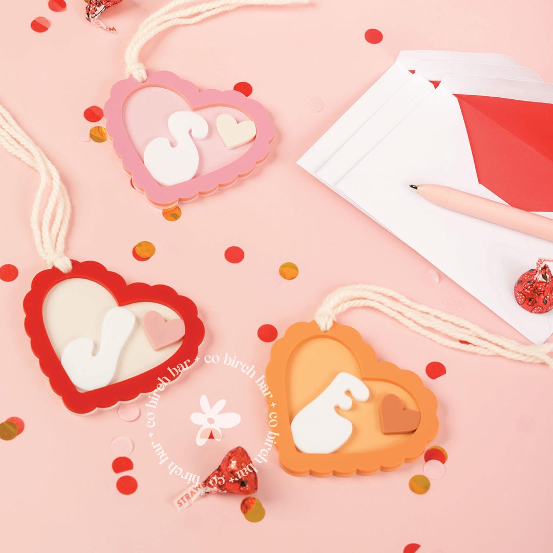 Valentines Day Heart Tags Valentines Basket Valentines for Kids ...