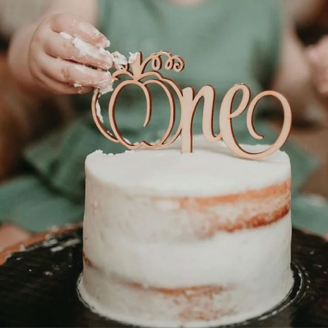 Pumpkin One Cake Topper Fall First Birthday Cake Topper Pumpkin Cake ...