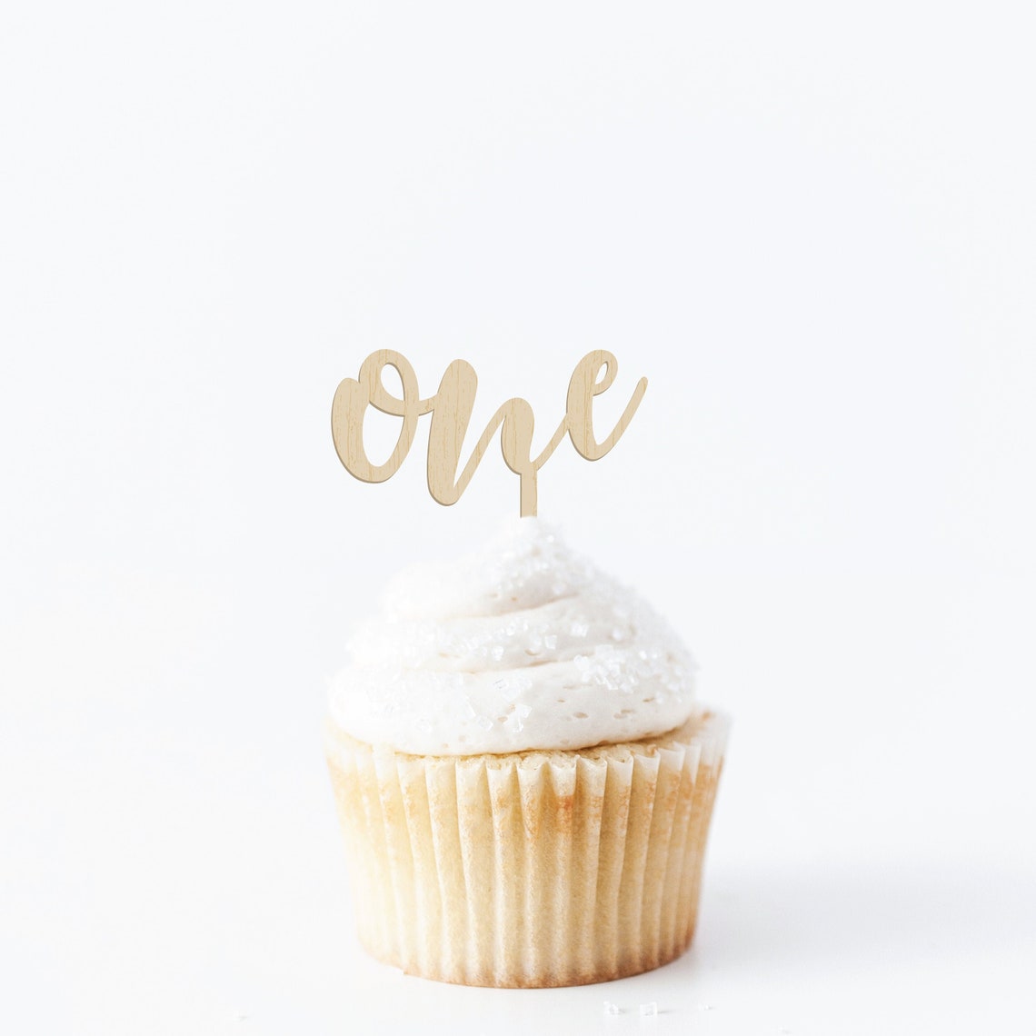 One Cupcake Toppers First Birthday Cupcake Toppers 1 Cupcake - Etsy