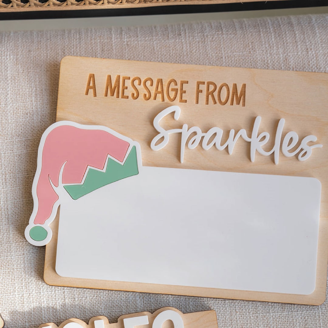 Welcome Back Elf Sign Message From Your Elf Sign Custom Elf Sign Elf ...
