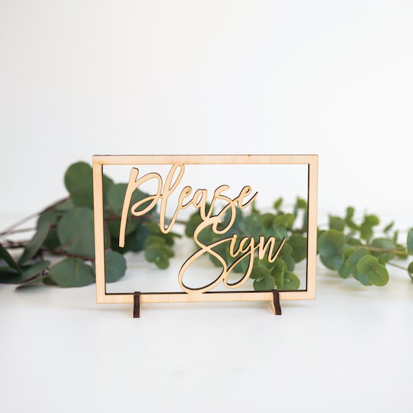 Wooden Guest Book Sign - Etsy