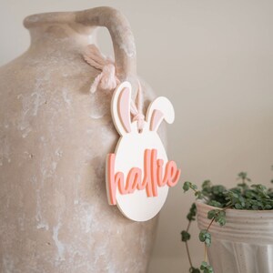 Easter Basket Tag Bunny Tag Basket Tag Easter Tag Easter Basket Tags ...