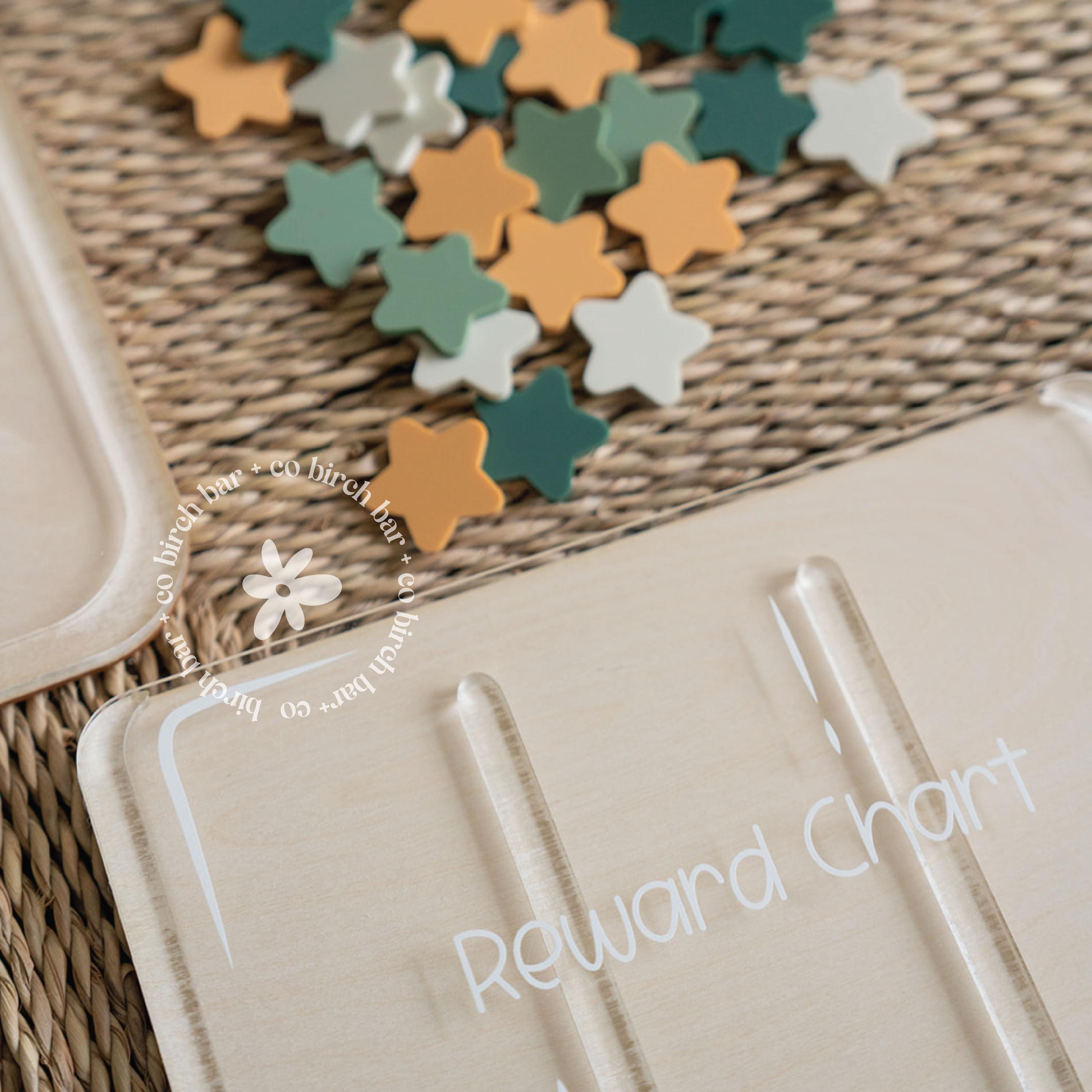 Reward Chart With Tokens - Original Design by Birch Bar - Star Jar Kids ...