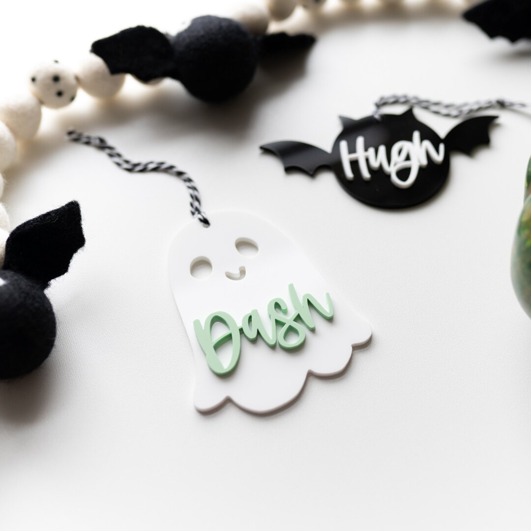 Ghost Tag Boo Basket Tag Halloween Name Tags Halloween Bucket Tags ...