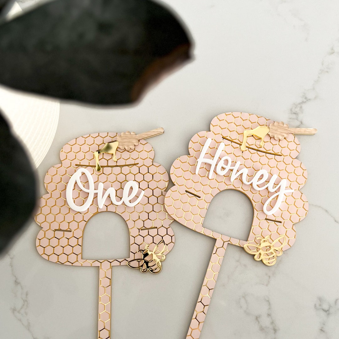 Bee Cake Topper Bee Honey Beehive Cake Topper Sweet Like Honey Bee One ...
