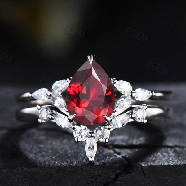Ruby Engagement Ring - Etsy