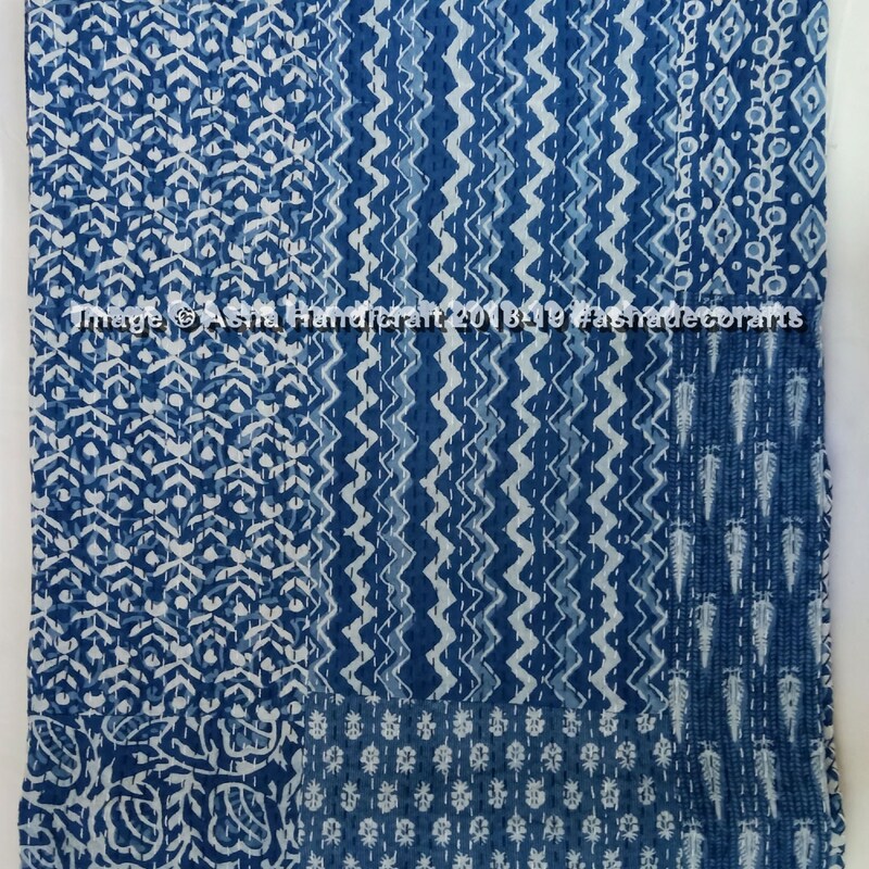 Indigo Bedding - Etsy