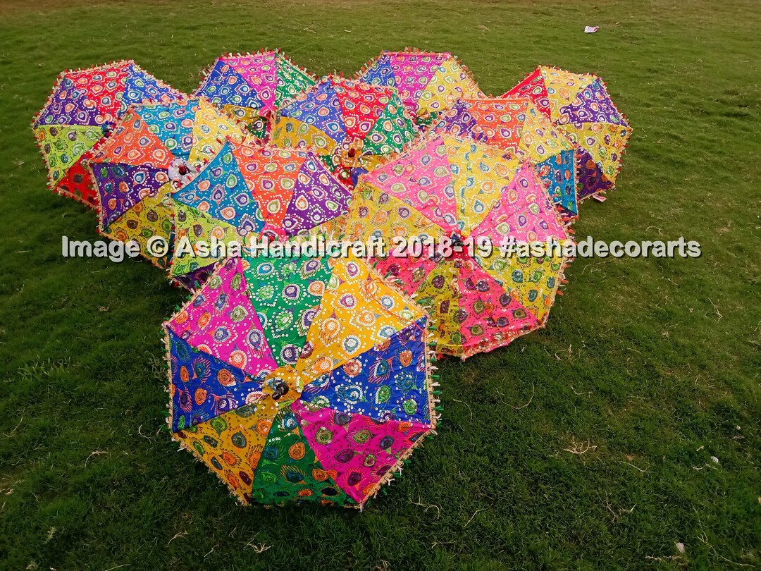Indian Cultural Lord KRISHNA Feather Print Parasols, Wedding Mehandi ...