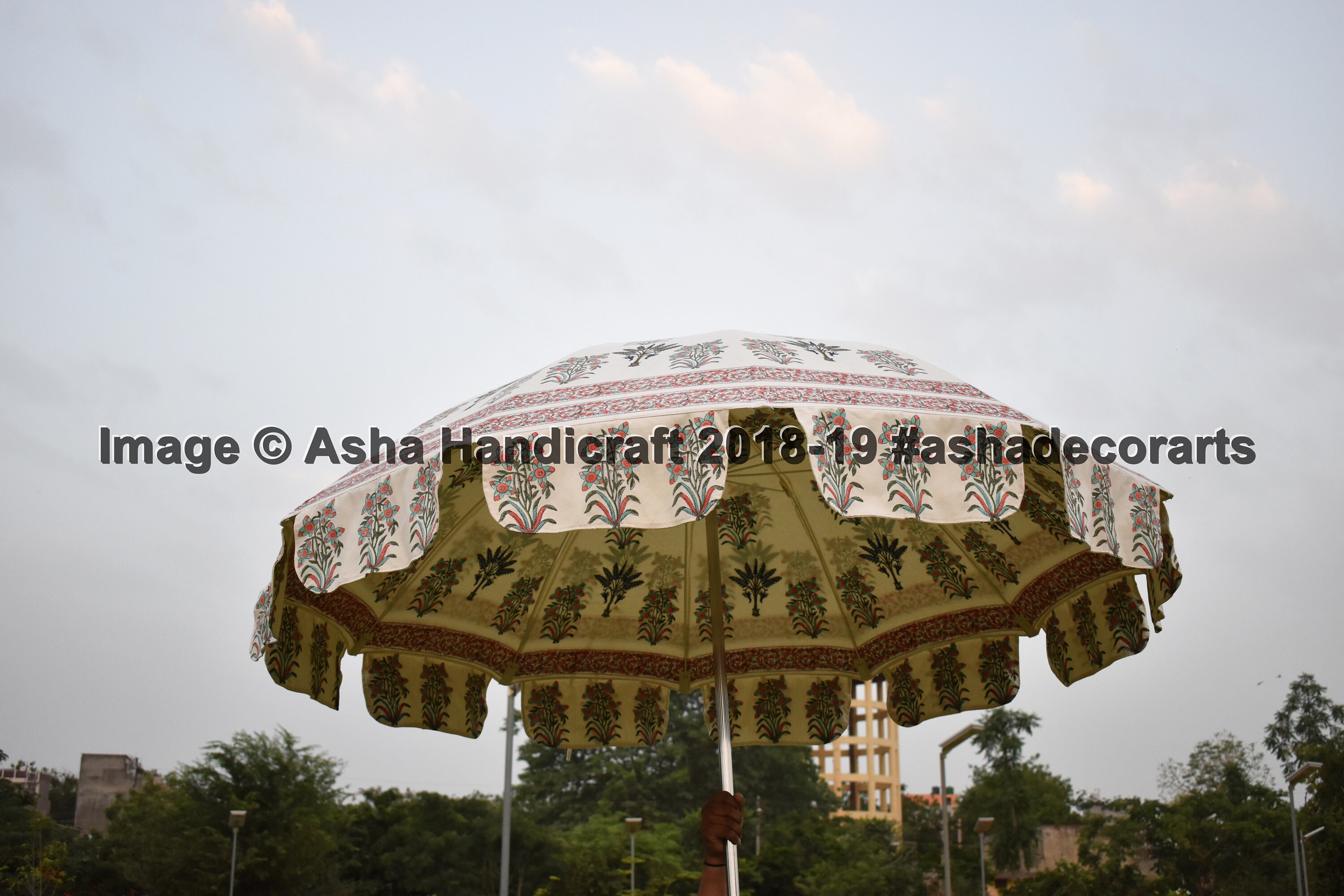 Hand Block Mughal Prints Designer Decorative Beach | Etsy