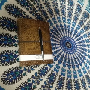 Indian Vintage Handmade Cotton Paper Journal Diary Leather - Etsy