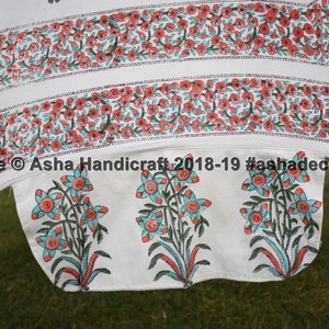 Hand Block Mughal Prints Designer Decorative Beach - Etsy