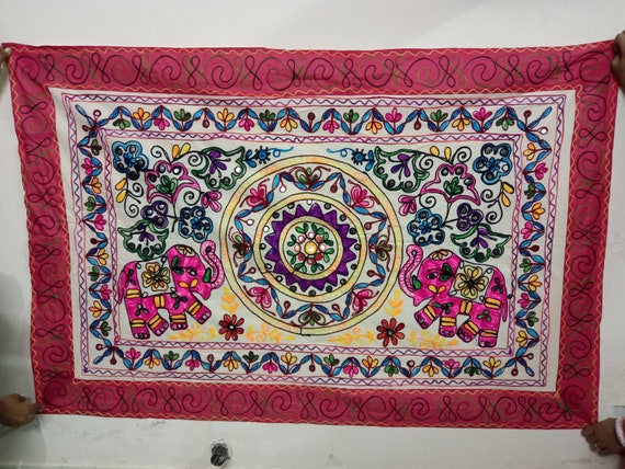 Beautifully Embroidery Hand Crafted Large Table Cover Table - Etsy