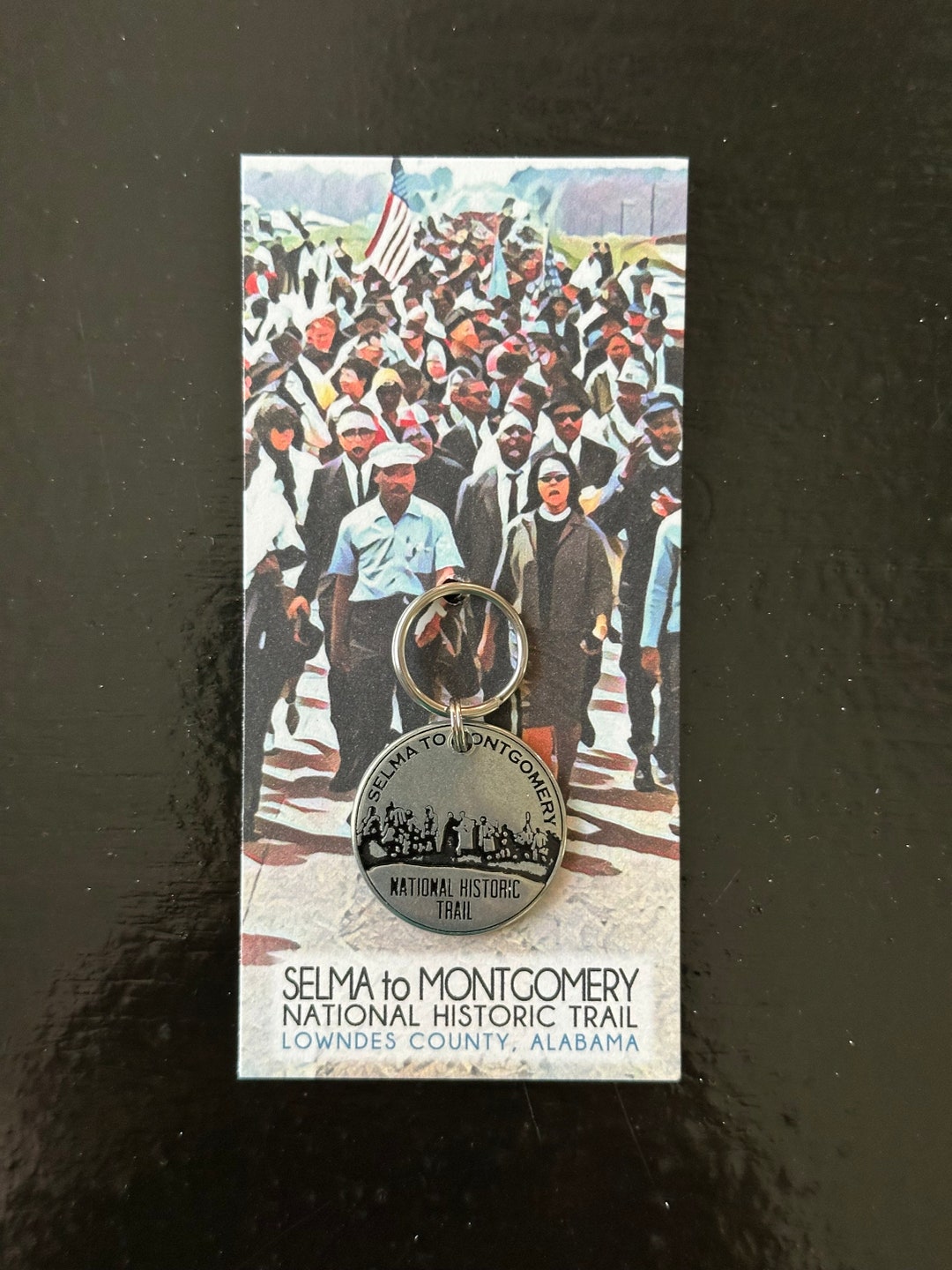 Selma to Montgomery National Historic Trail Token Coin Keychain Zipper ...