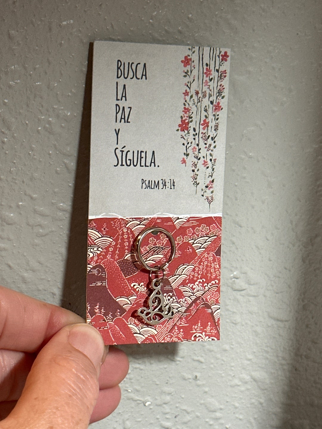 Dove Charm Filigree Keychain Zipper Pull 1pc Seek Peace and Pursue It Fun Gift Psalm 34:14 ...