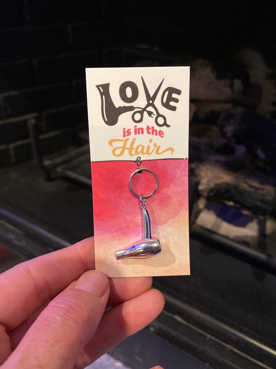 Love is in the HAIR BLOW DRYER Keychain Zipper Pull 1pc 25x23mm 3D ...