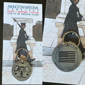 Arlington National Cemetery Token Coin Keychain Zipper Pull 1pc John F ...