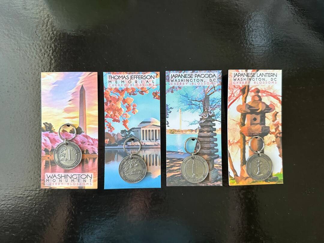 Washington Monument Washington DC Token Coin Keychain Zipper Pull 1pc ...