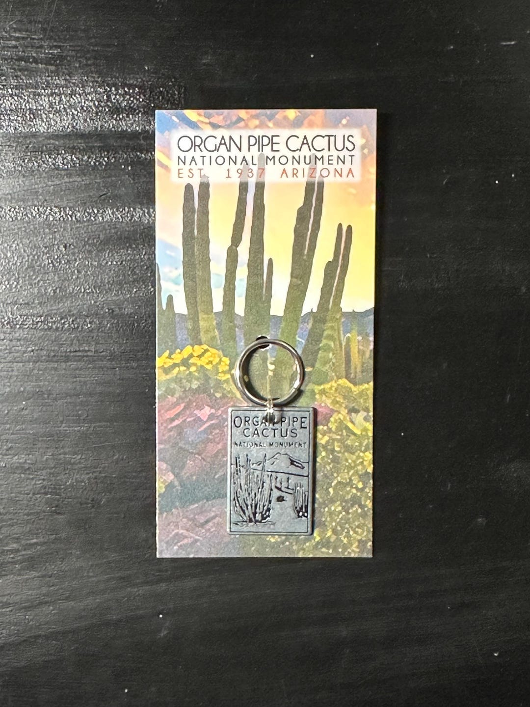 Organ Pipe Cactus National Monument Coin Token Zipper Pull Keychain ...
