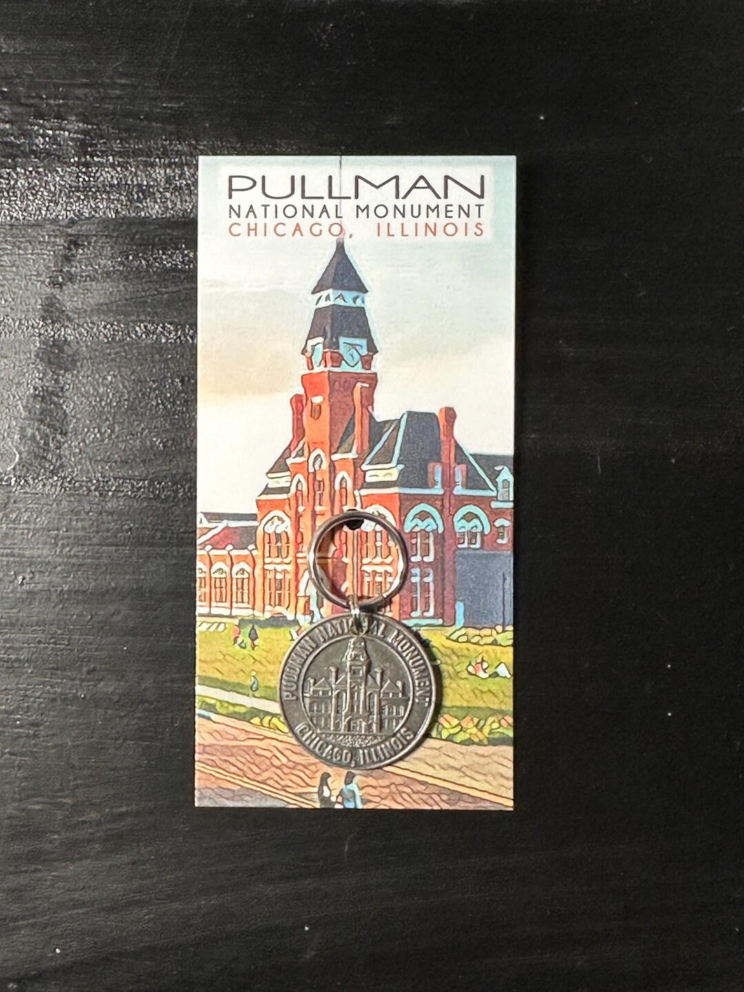 Pullman National Monument Coin Token Zipper Pull Keychain Chicago ...