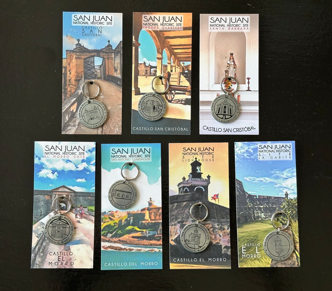 San Juan National Historic Site Token Coin Keychain Zipper Pull 1pc ...