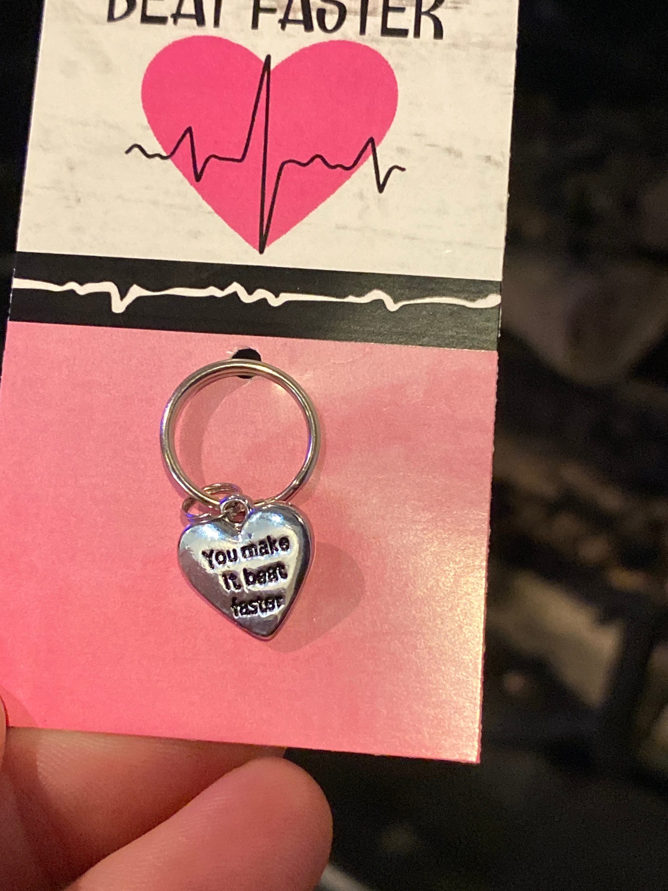 You Make My Heart Beat Faster Keychain Zipper Pull 1pc Double - Etsy UK