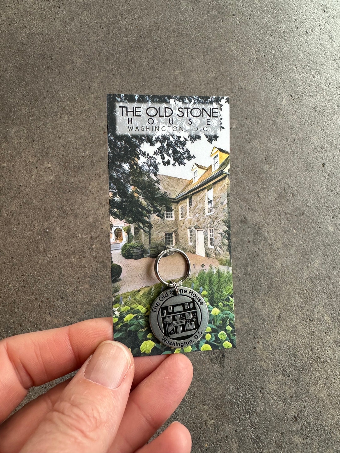 The Old Stone House Washington DC Token Coin Keychain Zipper Pull 1pc ...
