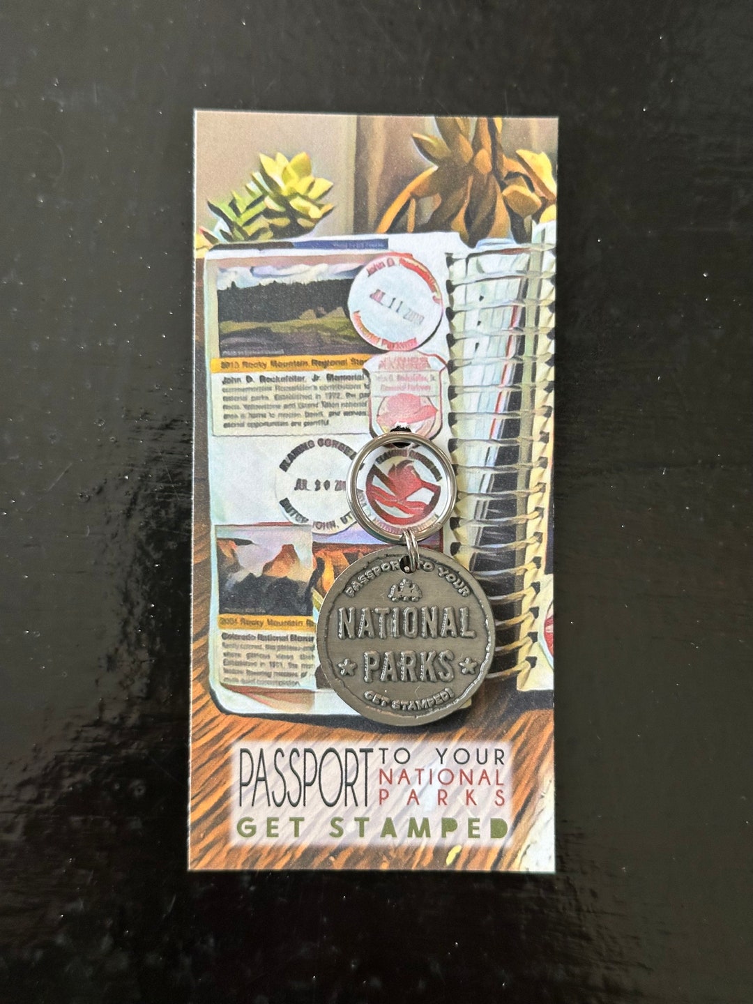National Parks PASSPORT Get STAMPED Charm Yellowstone Jackson Smoky ...