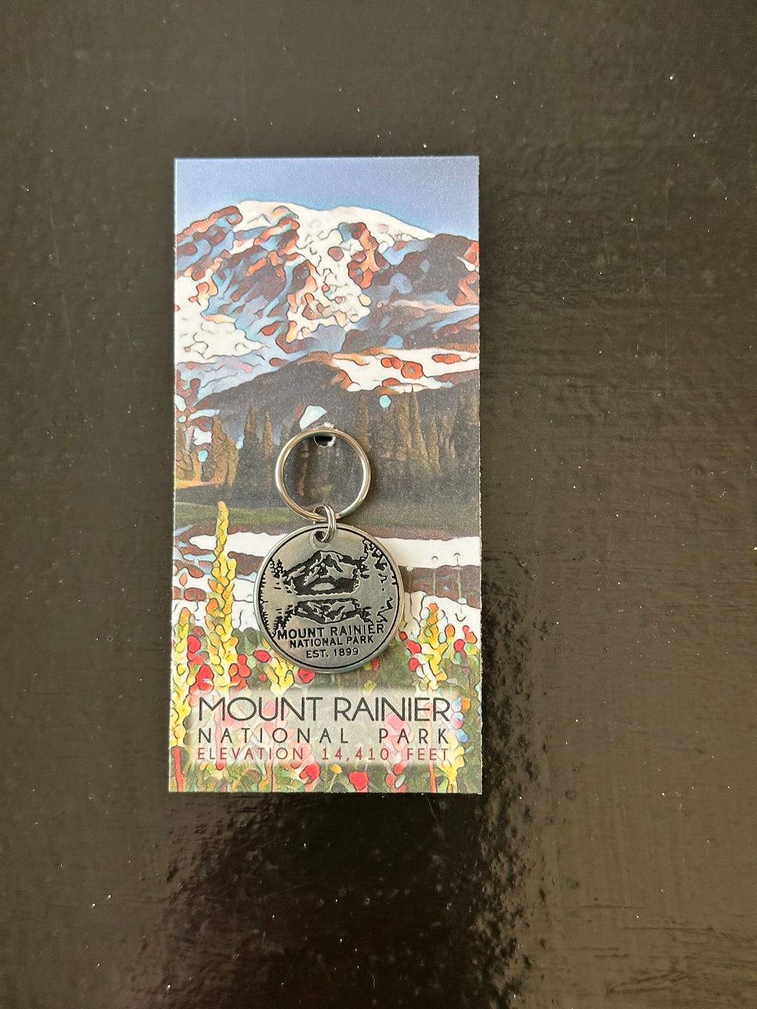 Mount Rainier National Park Token Coin Keychain Zipper Pull 1pc ...