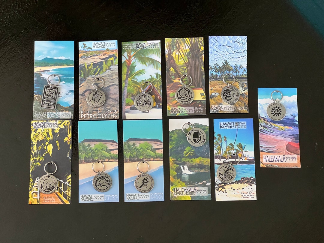 Hawaii Pacific Parks National Park Token Coin Keychain Zipper Pull 1pc ...