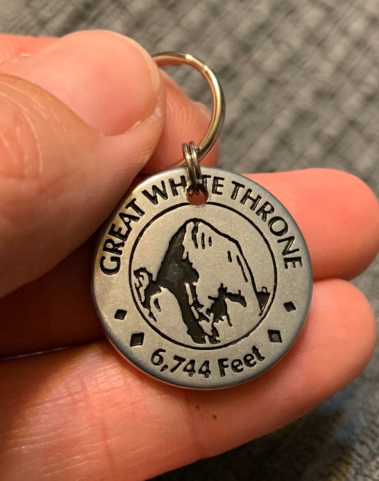 Zion National Park Great White Throne Coin Token Zipper Pull - Etsy Sweden