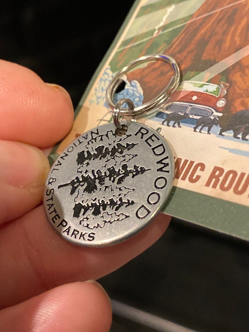 Redwoods National and State Park Token Coin Keychain Zipper - Etsy