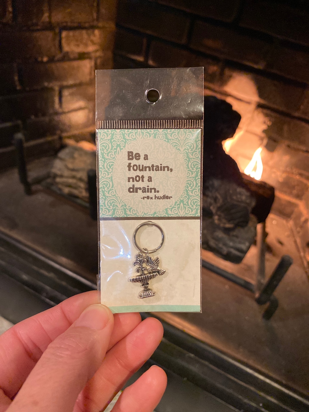 Be a Fountain Not a Drain Charm Keychain Zipper Pull 1pc - Etsy