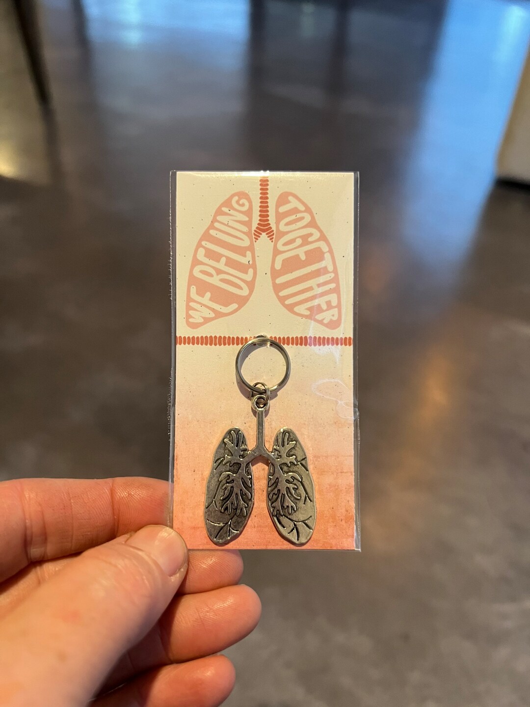 Lungs Charm Keychain Zipper Pull 1pc Fun Keychain Friend WE BELUNG ...