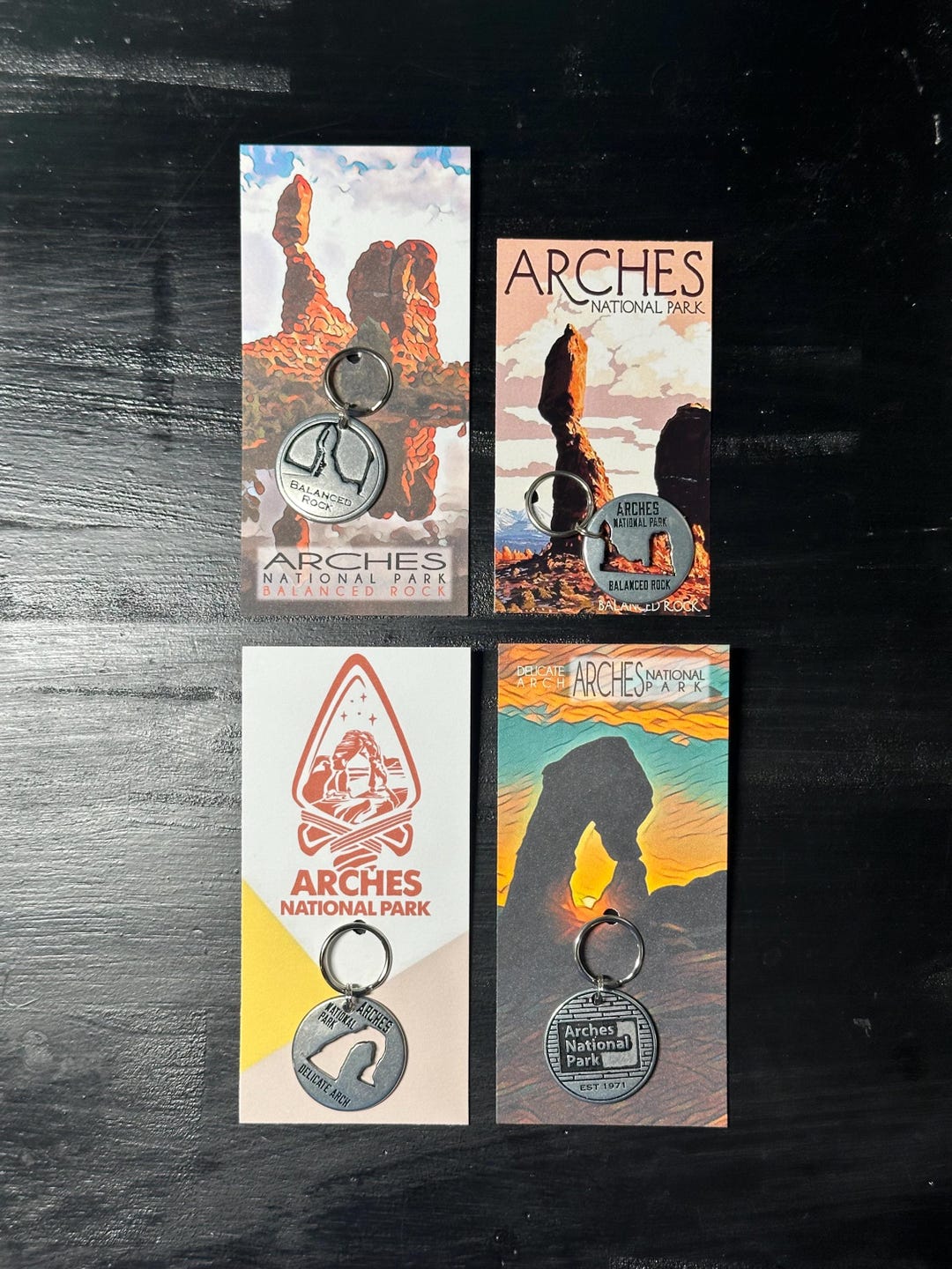 Arches National Park Token Coin Keychain Zipper Pull 1pc 22mm Delicate ...