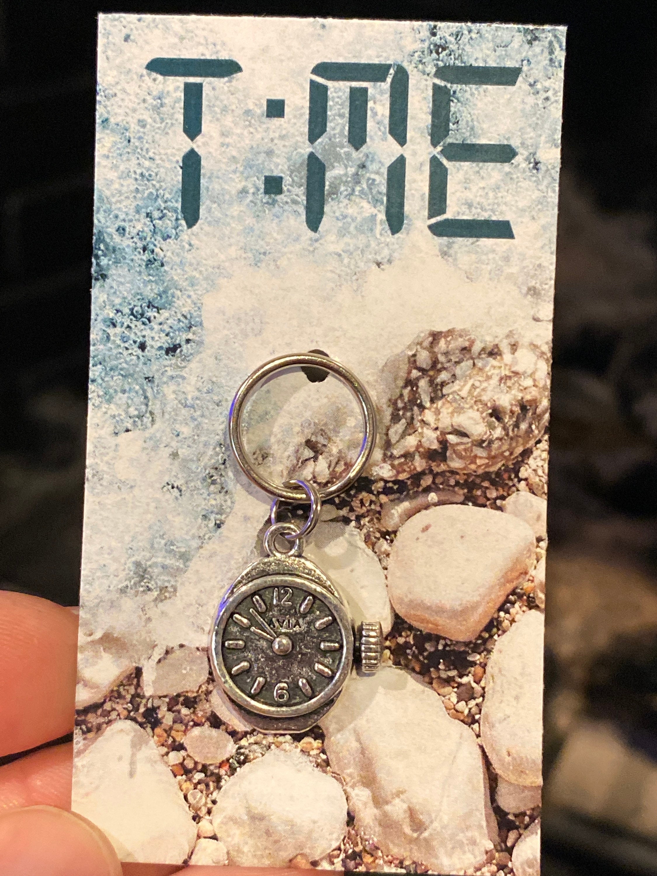T:ME Time Clock Charm Keychain Zipper Pull 1pc Ocean Paradise | Etsy
