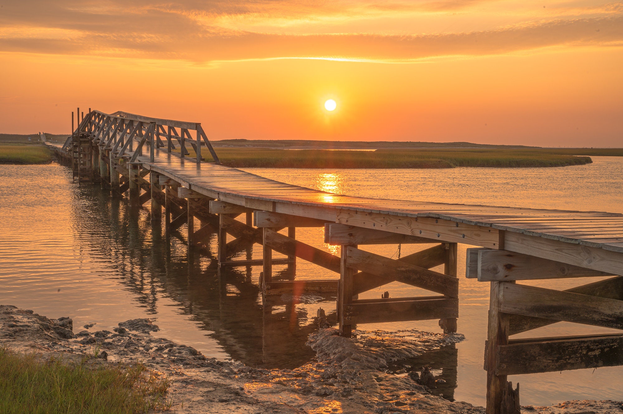 Summer Sunrise at the Boardwalk - Photo Print, Mounted Print and Canvas ...