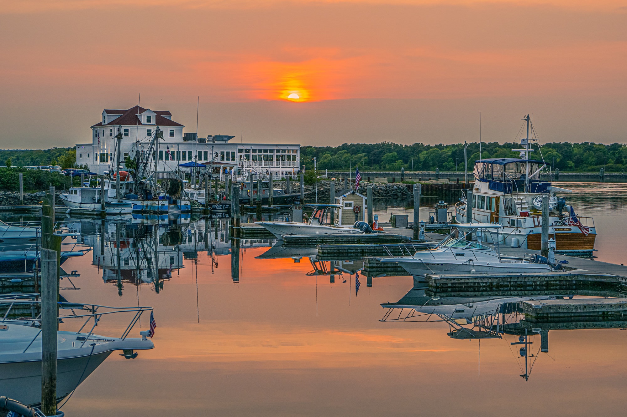 Sandwich Marina at Sunset 2 - Photo Print, Mounted Print and Canvas - Etsy