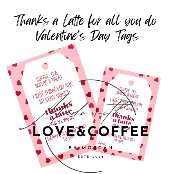 Latte Sticker - Etsy