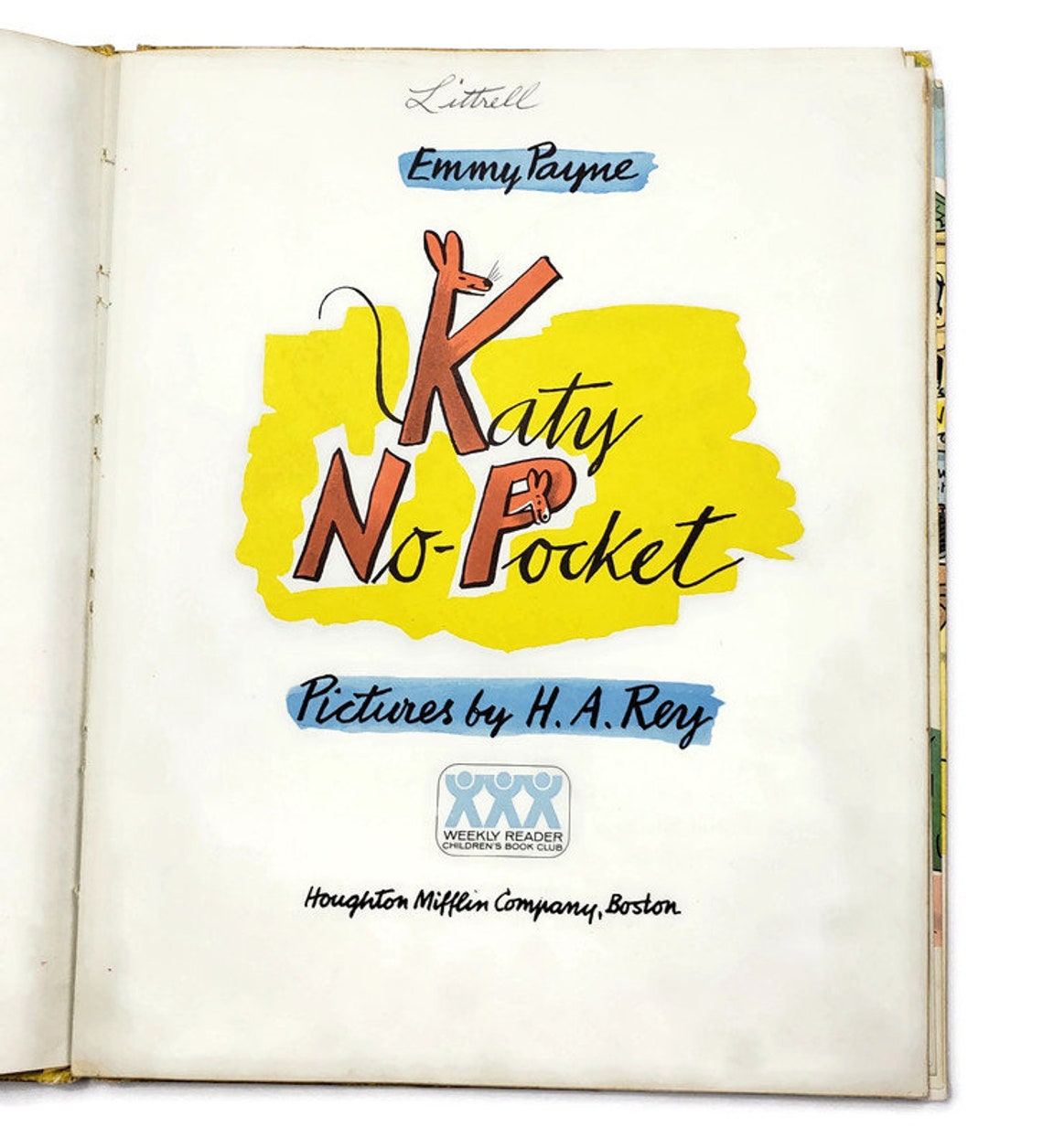 Katy No-Pocket 1944 Children's Book | Etsy