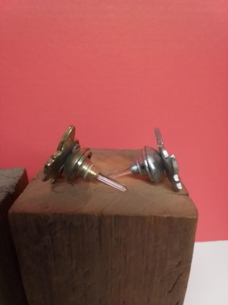 Perfume Beveled Cut Glass Triangle Shape Bottle Butterfly Top - Etsy