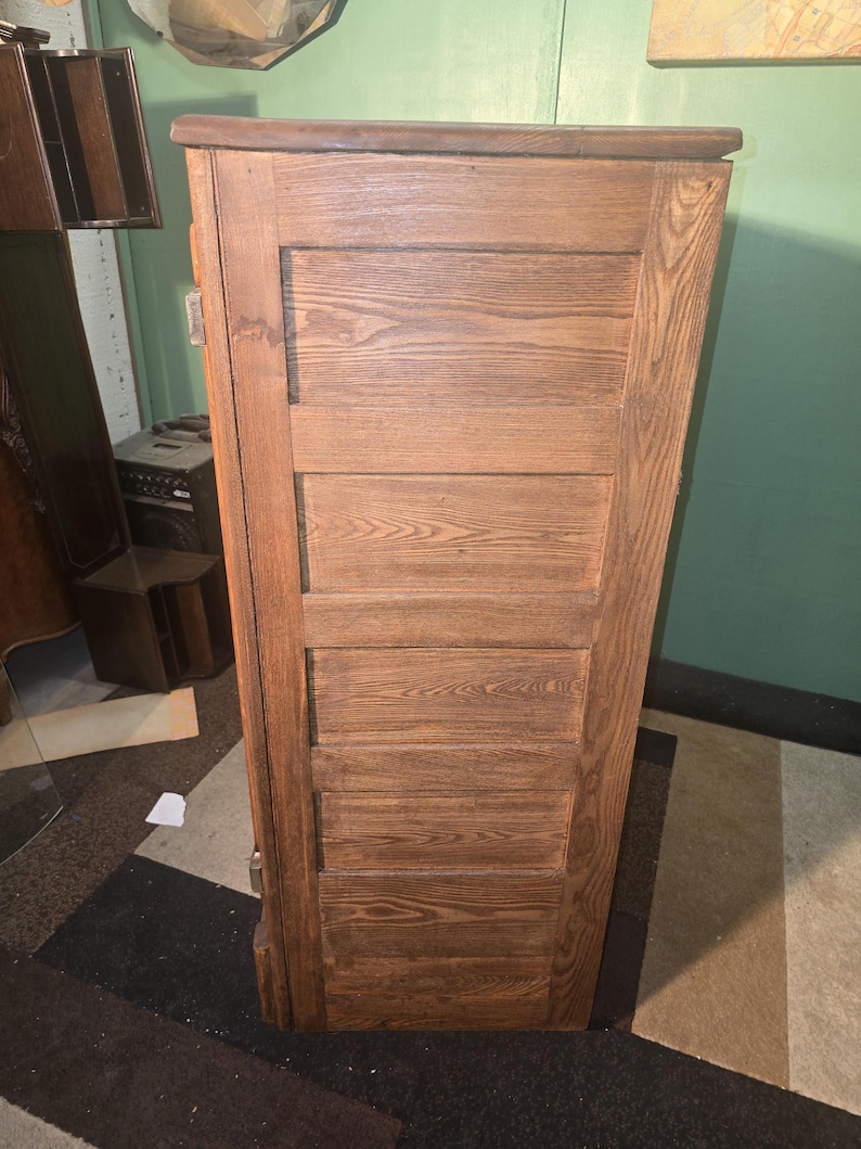 Antique Farmhouse Oak Wood Ice Box - Etsy
