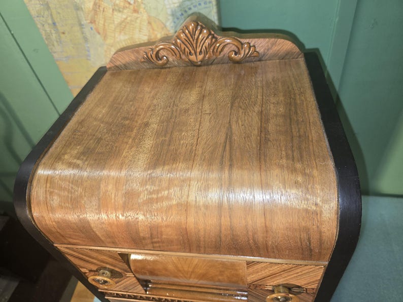 Vintage Art Deco Waterfall Night Stand - Etsy