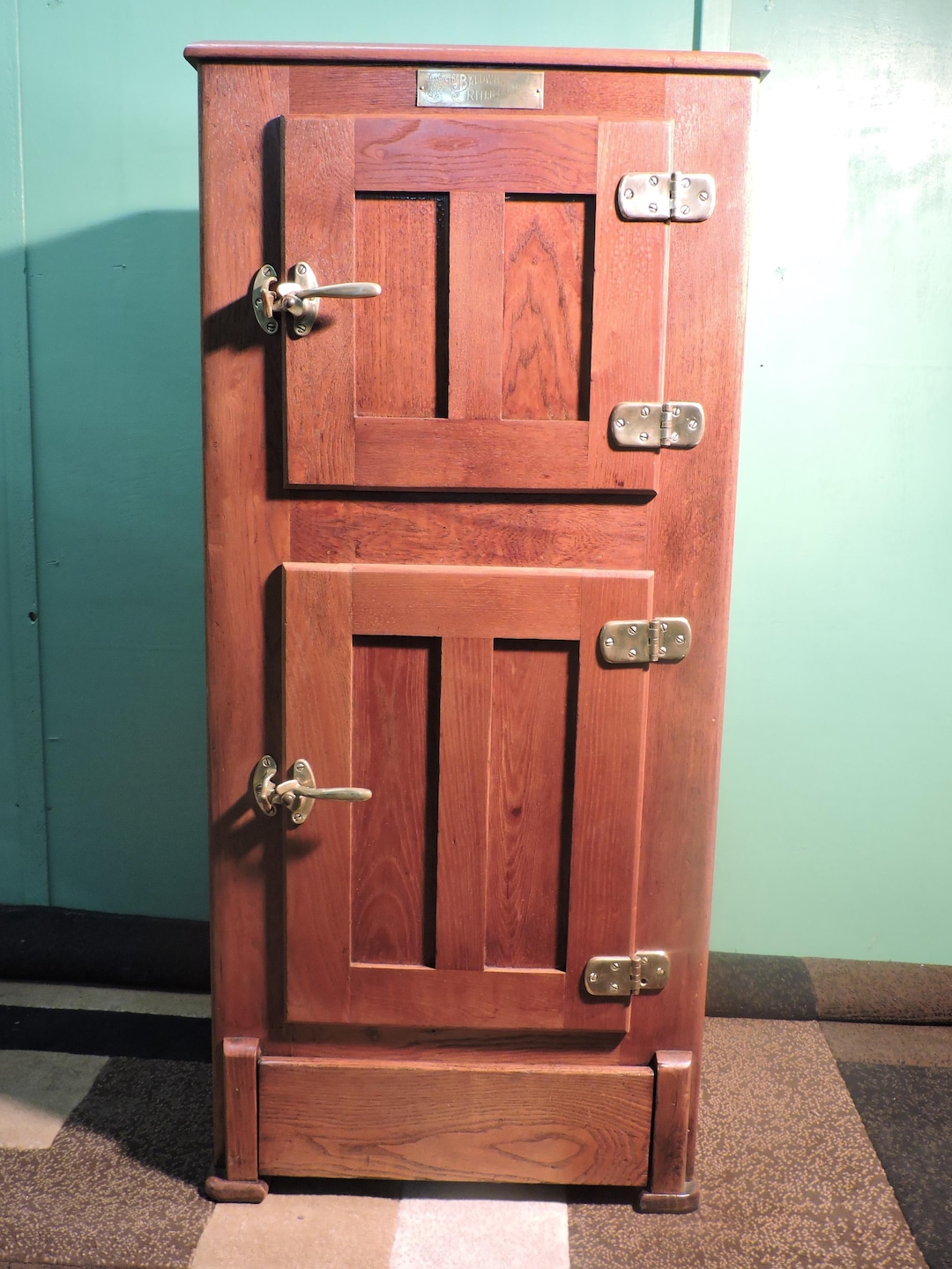 Oak Ice Box by the Baldwin Refrigerator Company - Etsy