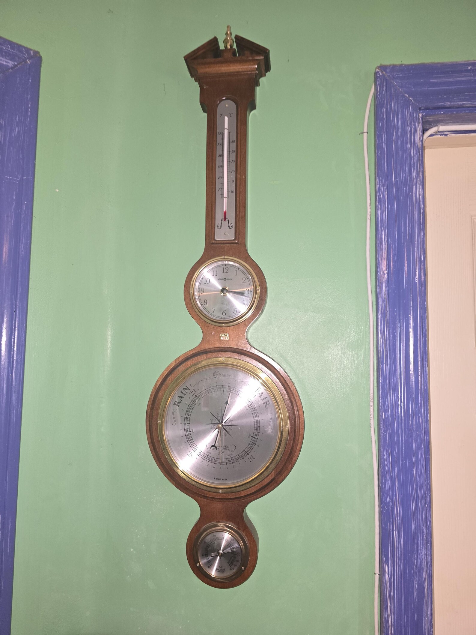 HOWARD MILLER Catalina Style Clock "trw" Plaque - Etsy