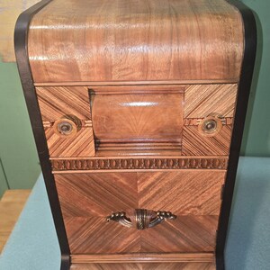Vintage Art Deco Waterfall Night Stand - Etsy