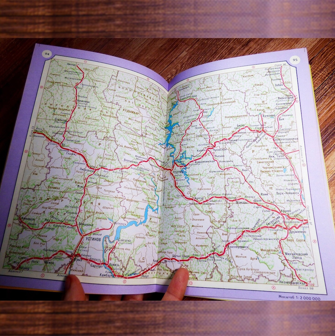 Atlas of Railways of the USSR Railway Book Vintage Railroad Soviet ...