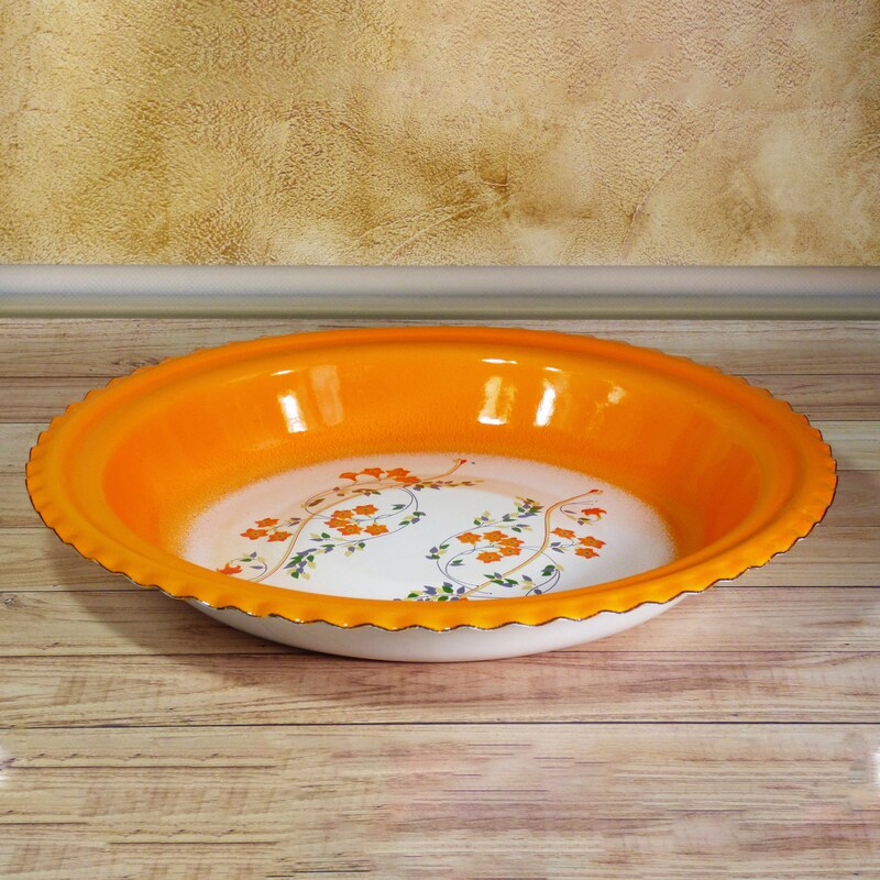 Floral Enamel Tray - Etsy