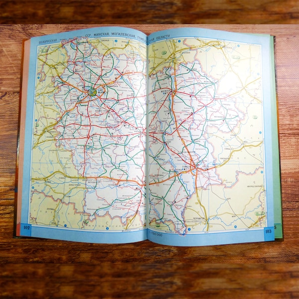 Road Atlas - Etsy