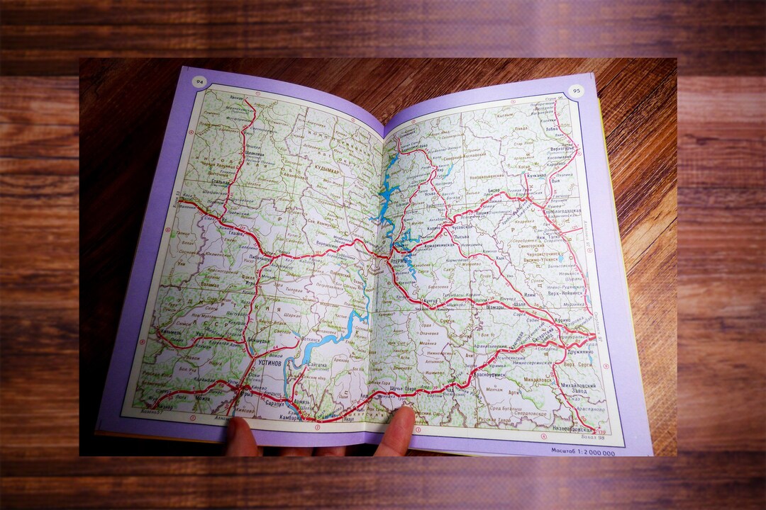 Soviet Railway Book Old Railroad Maps Atlas of Railways of the USSR ...
