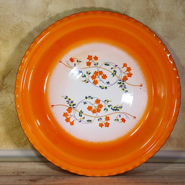 Floral Enamel Tray - Etsy